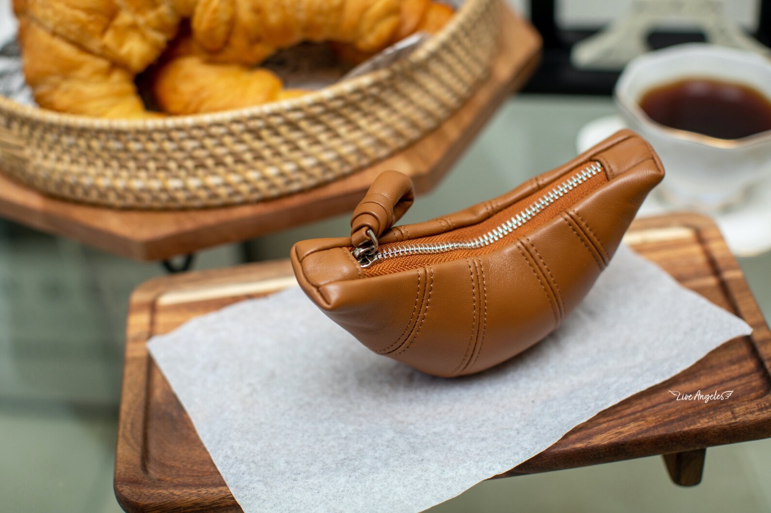 Camel Croissant Genuine Leather Purse,coin Pouch,credit Card Holder,air ...