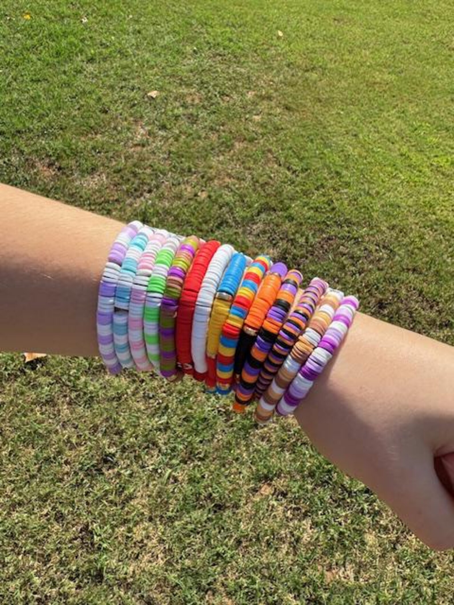 Pastel WWJD Bracelets - What Would Jesus Do? Christian Handmade Heishi ...