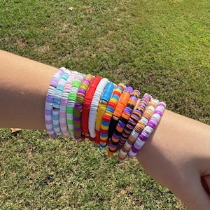 Pastel WWJD Bracelets - What Would Jesus Do? Christian Handmade Heishi ...