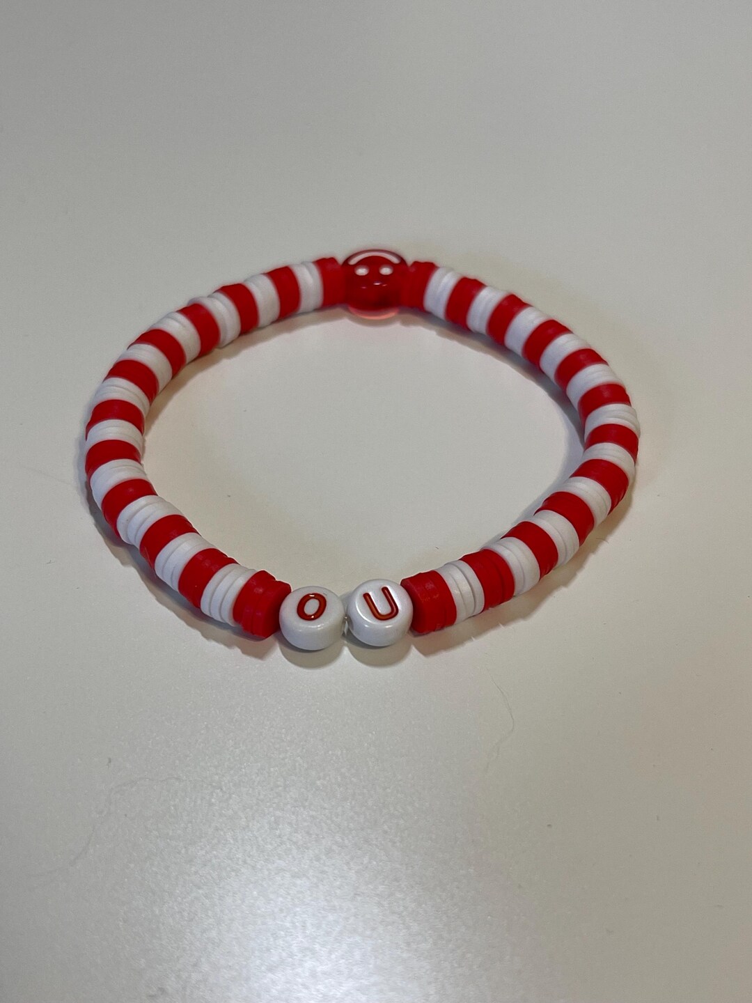 OU Beaded Bracelet - University of Oklahoma - Etsy