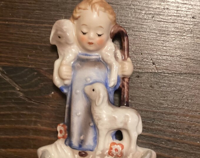 Sale~goebel Hummel Holy Water Font Stoup~ Porcelain Made in Germany, Shepherd Church Wall ...