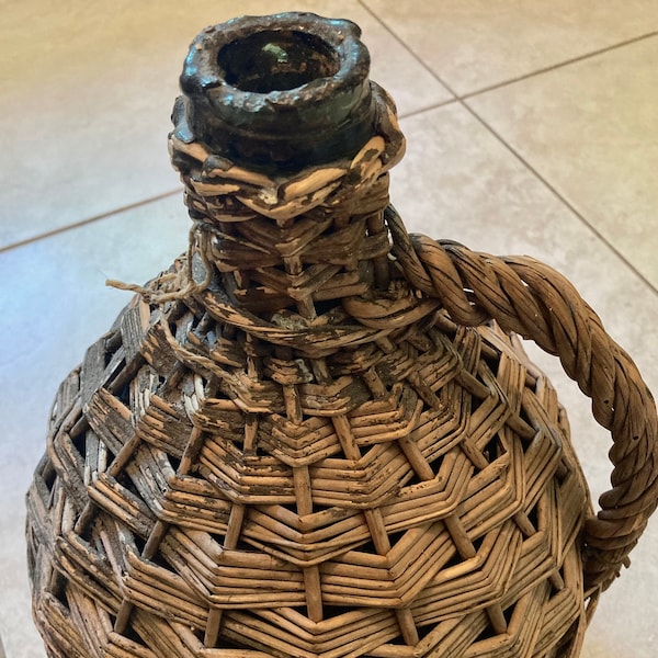 Wicker Jug - Etsy