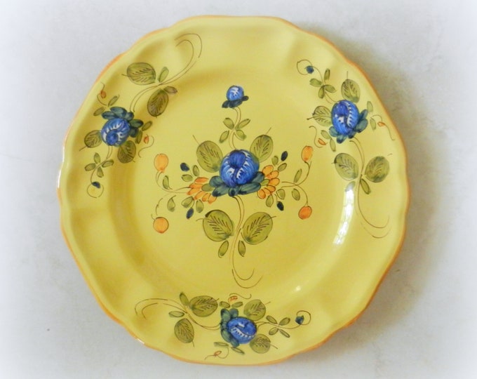 Vintage French Pottery Fait Main France Polychrome Hand Painted French ...