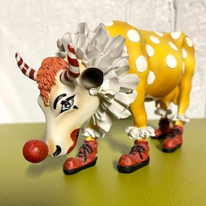 Vintage Westland Cow Parade Figurine ~ “ You Can’t Have Without a Clown ...