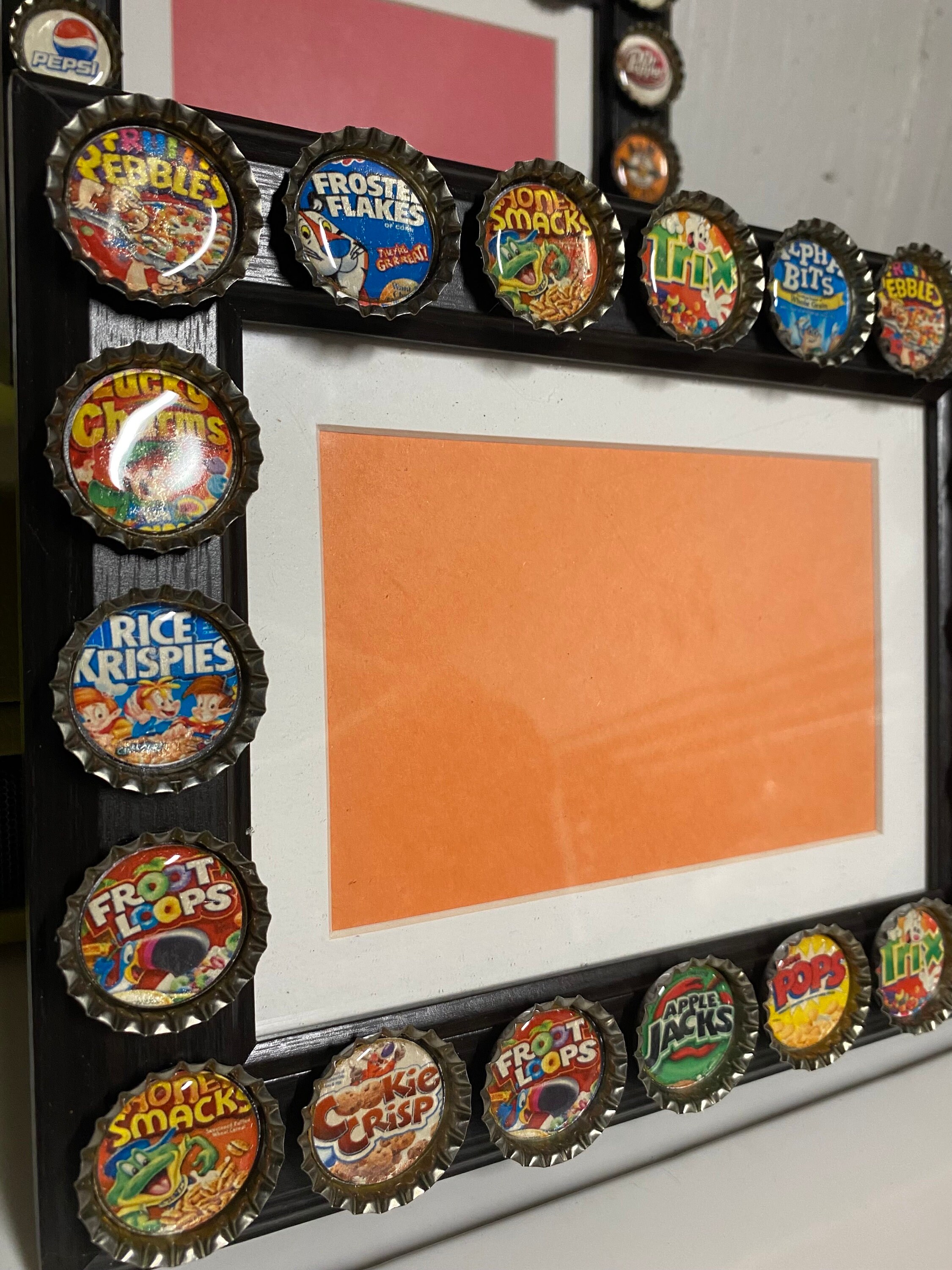 2 Vintage Mixed Metal Soda Bottle Caps & Cereal Box Top Caps Whimsical ...