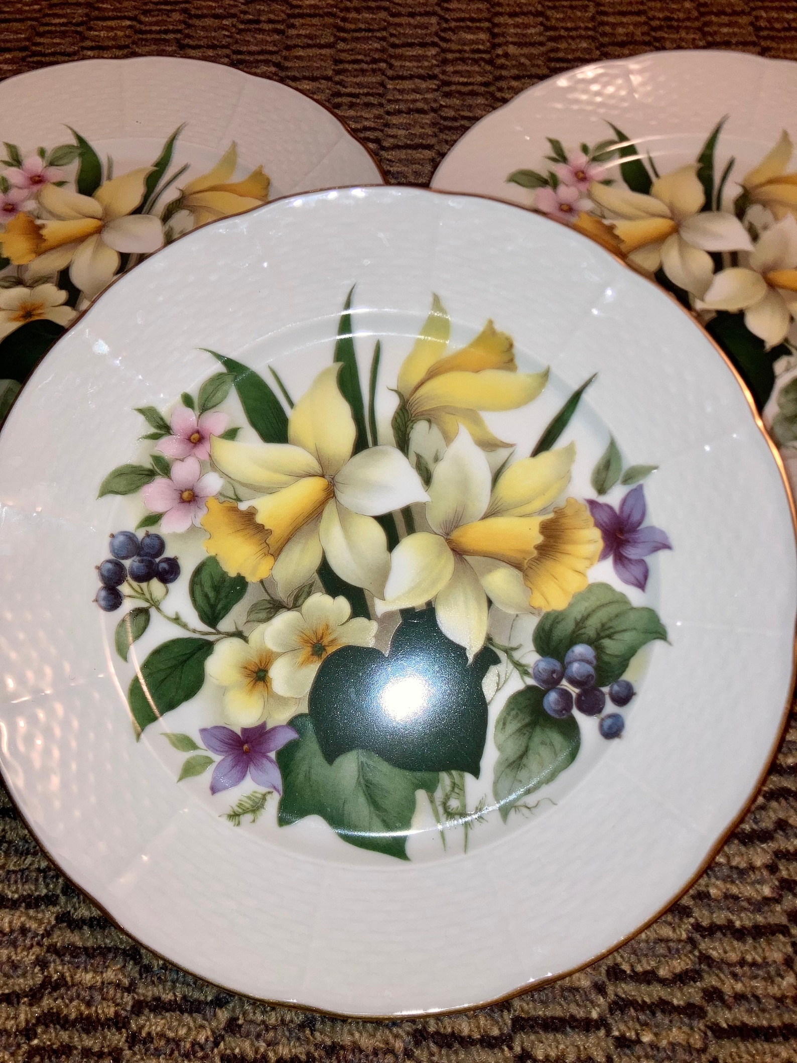 3 Beautiful Decorative Plates St. Martin Email De Limoges - Etsy
