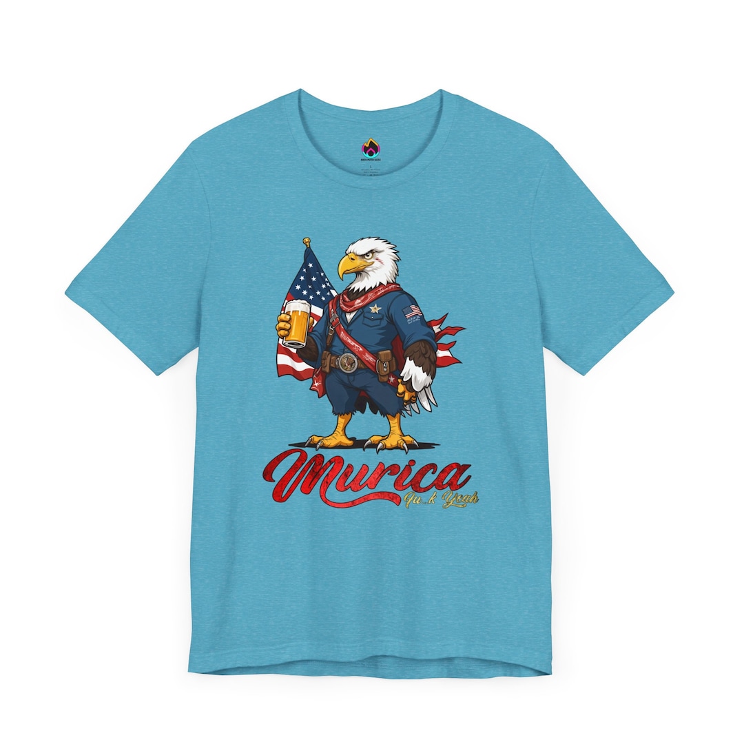 MURICA F..yeah Bald Eagle With a Beer America Shirt - Etsy