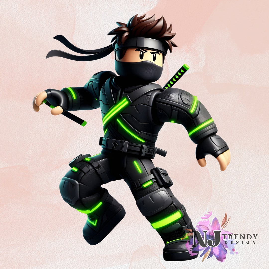 Roblox Ninja PNG, Digital Download, Sublimation Design, High Resolution ...