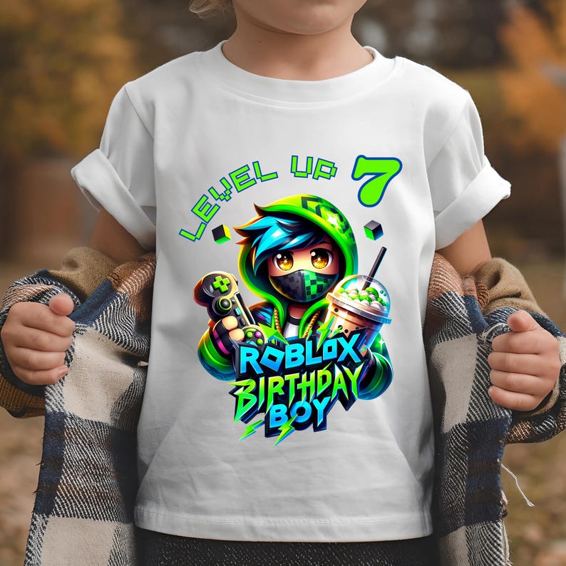 Roblox Birthday PNG, Roblox PNG, Roblox 7th Birthday PNG, Kids Birthday ...