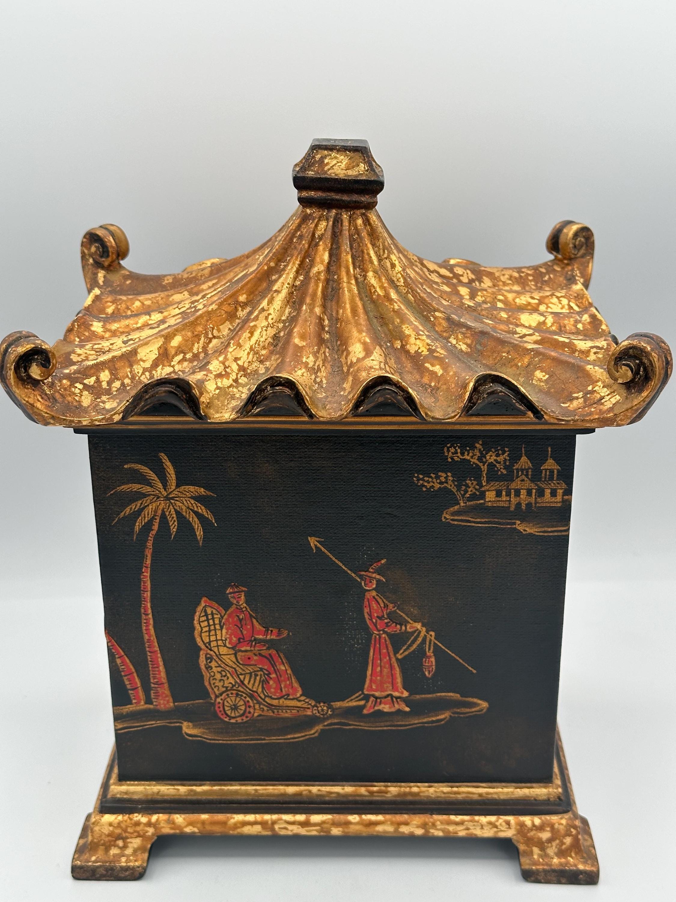 Chinese Decorative House Box, Vintage Chinese Decoration - Etsy