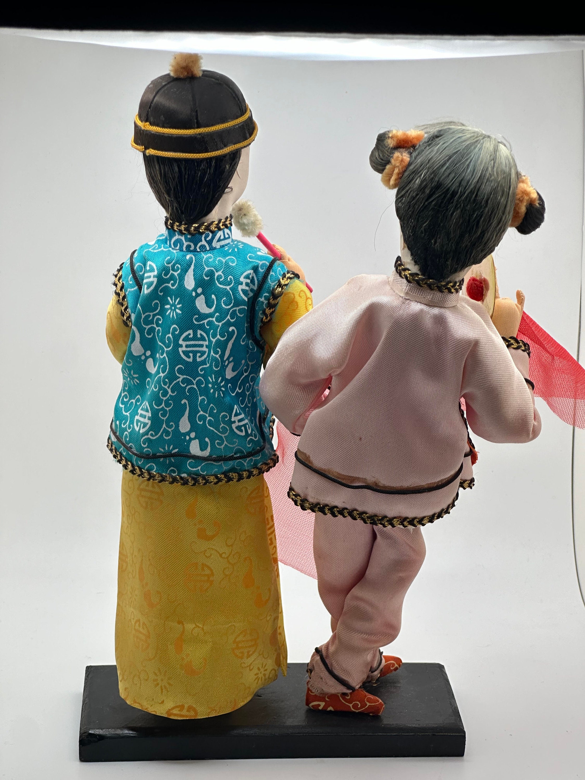 Vintage Asian Boy and Girl Dolls, Musical Instruments, Collectible ...
