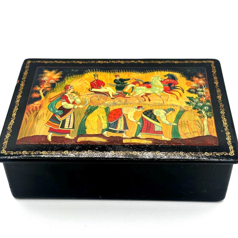 Russian Lacquer Box - Etsy