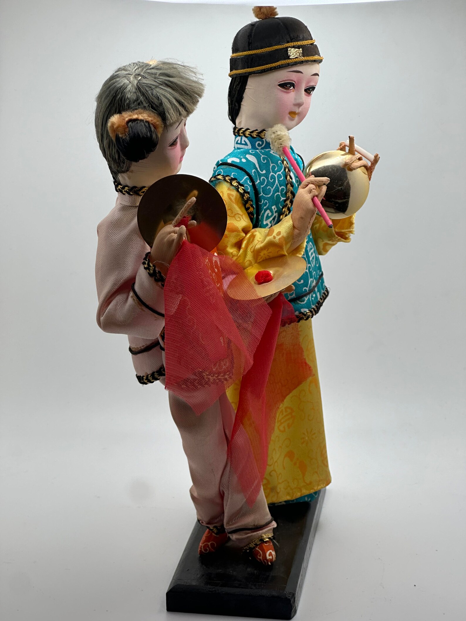 Vintage Asian Boy and Girl Dolls, Musical Instruments, Collectible ...