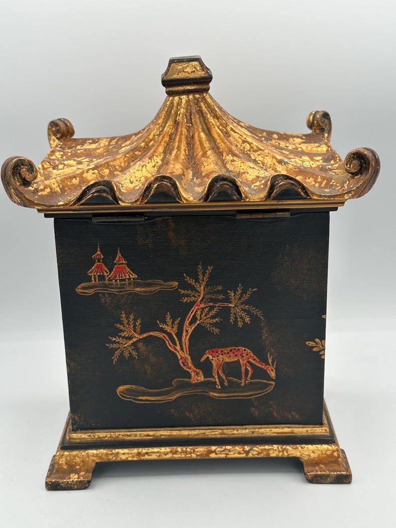 Chinese Decorative House Box, Vintage Chinese Decoration - Etsy
