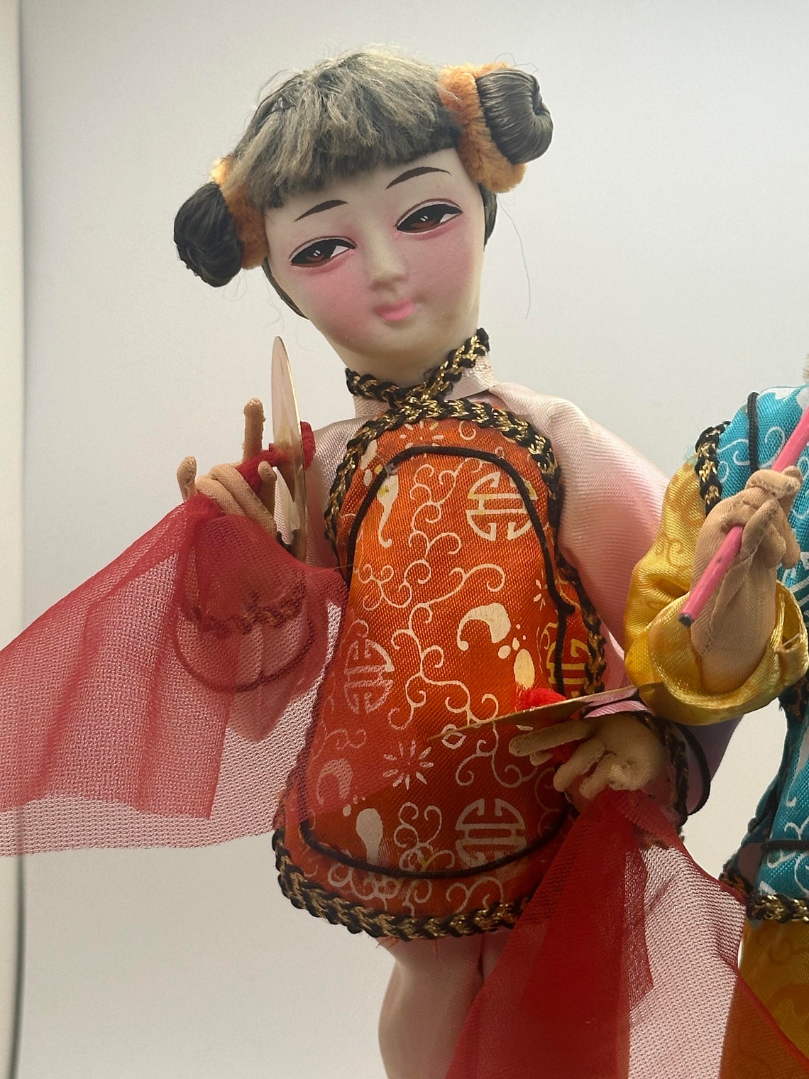 Vintage Asian Boy and Girl Dolls, Musical Instruments, Collectible ...