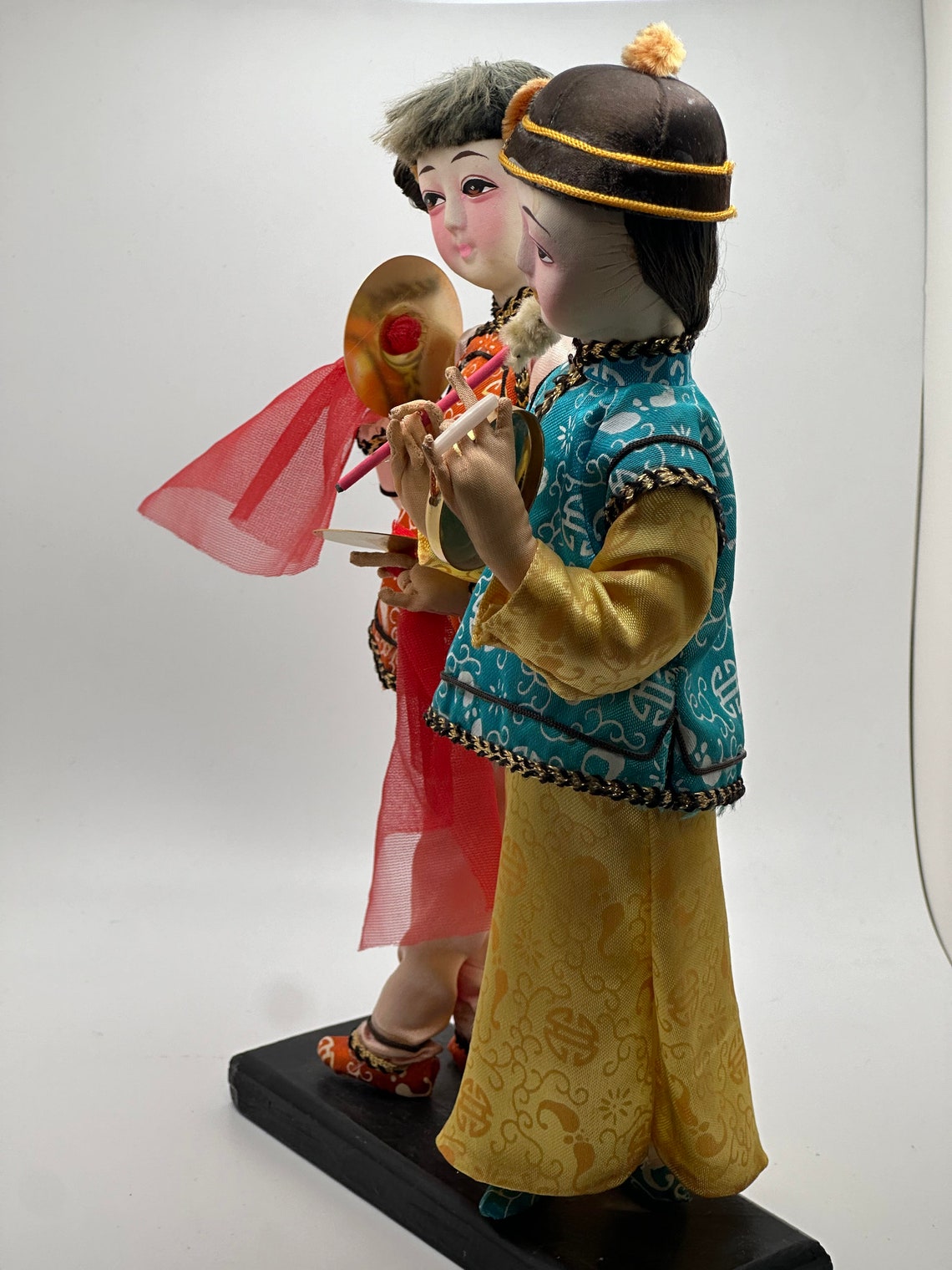 Vintage Asian Boy and Girl Dolls, Musical Instruments, Collectible ...