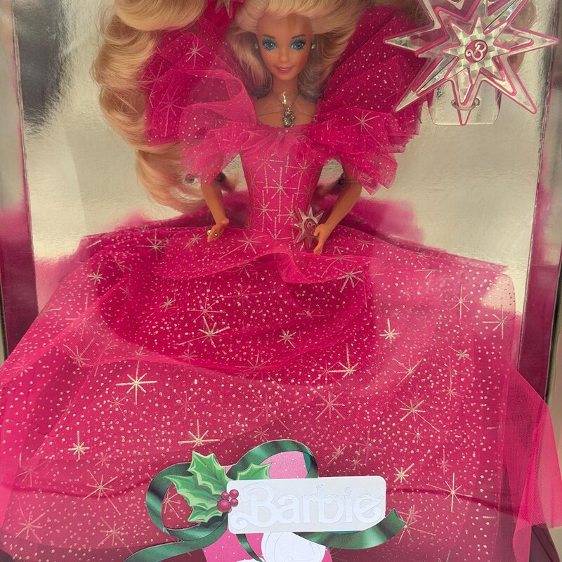 1990 Holiday Barbie - Etsy