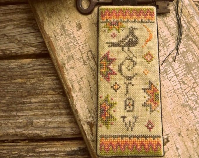Primitive Cross Stitch Pattern - Primitive Crow - Etsy