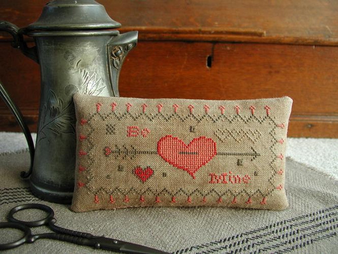Primitive Cross Stitch Sampler Pattern BE MINE - Etsy