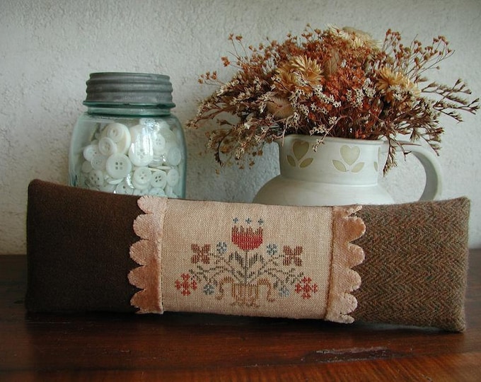 Primitive Cross Stitch Sampler Needleroll Pattern - Autumn Majesty - Etsy