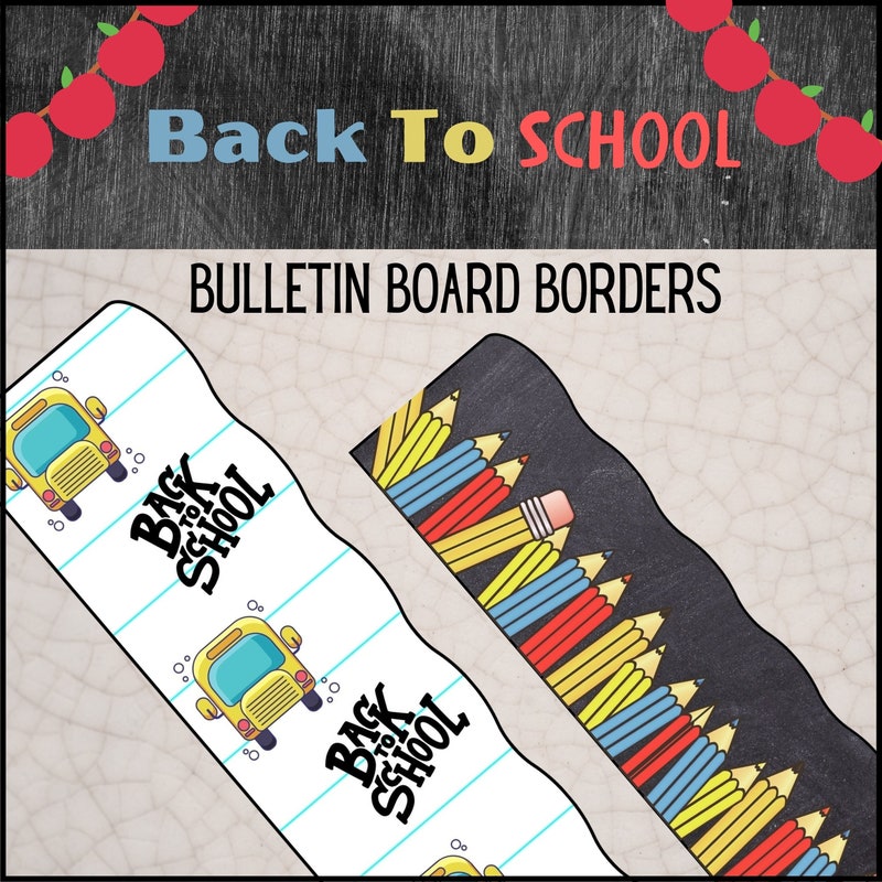 School Bus Bulletin Board - Etsy