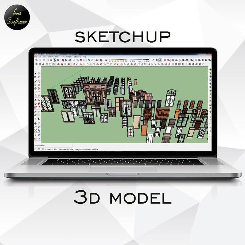 Sketchup 3D Model | Doors Collection Complete | 3D Blocks ...