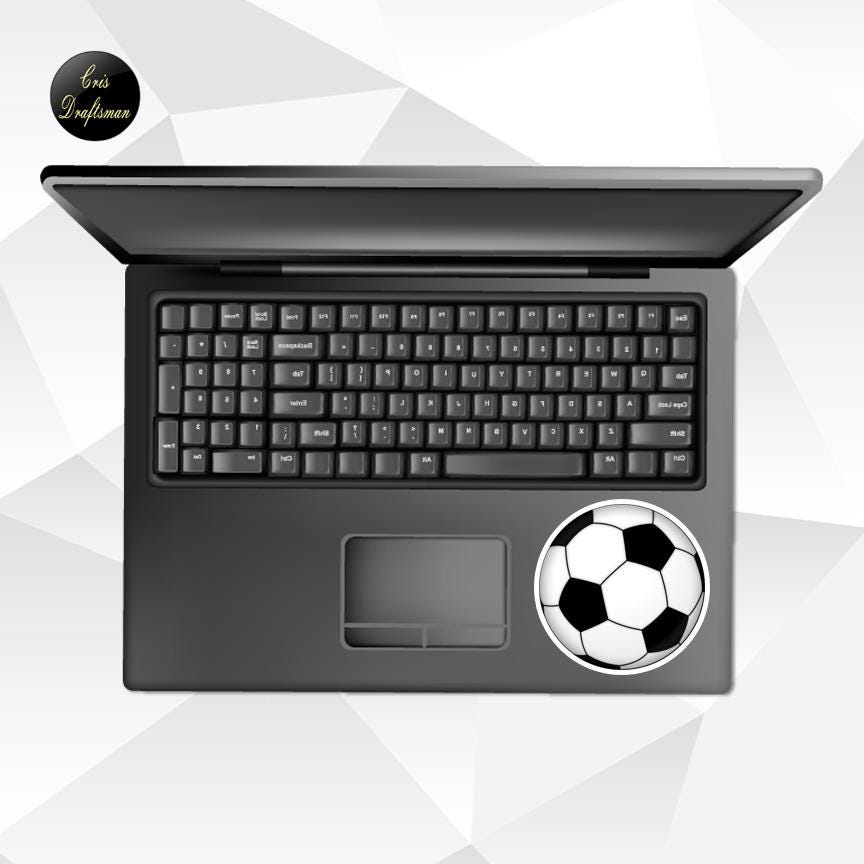 Digital Template Soccer Football Ball Kick Goal Player, Digital Sticker ...