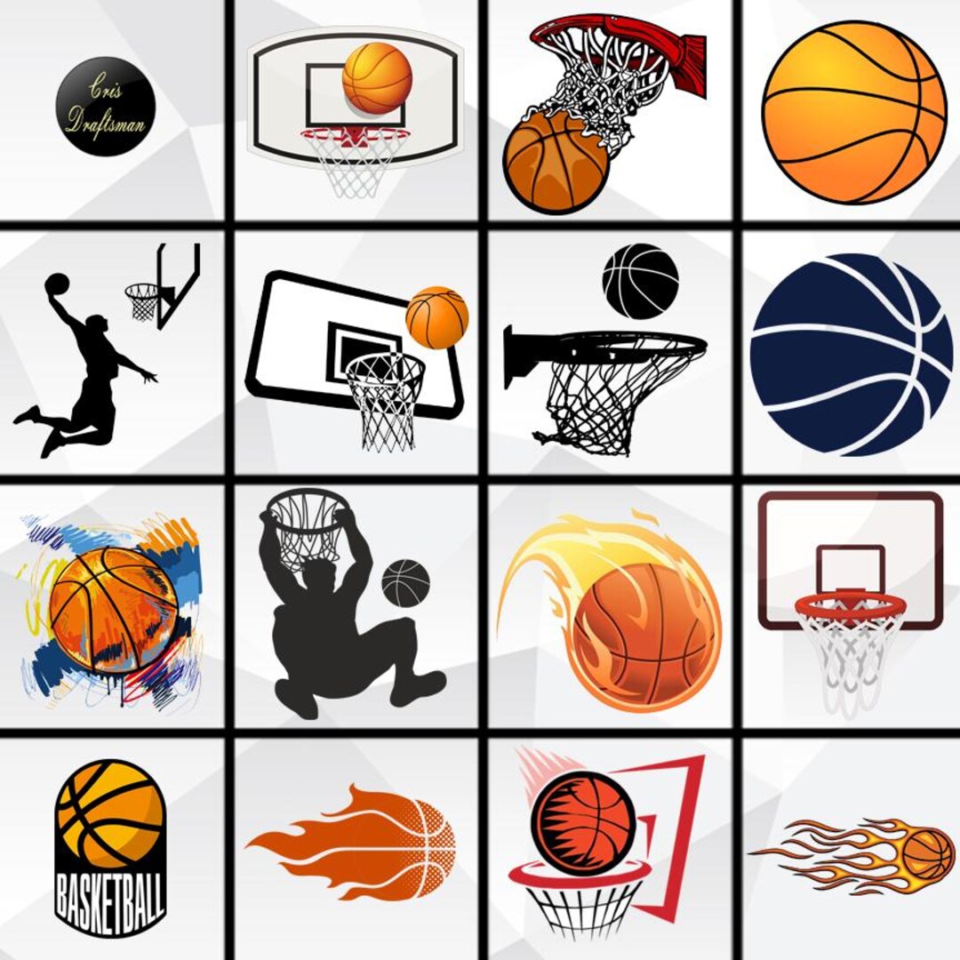 Dunk Basketball Ball Backboard Court Ring Slam | Digital Print ...