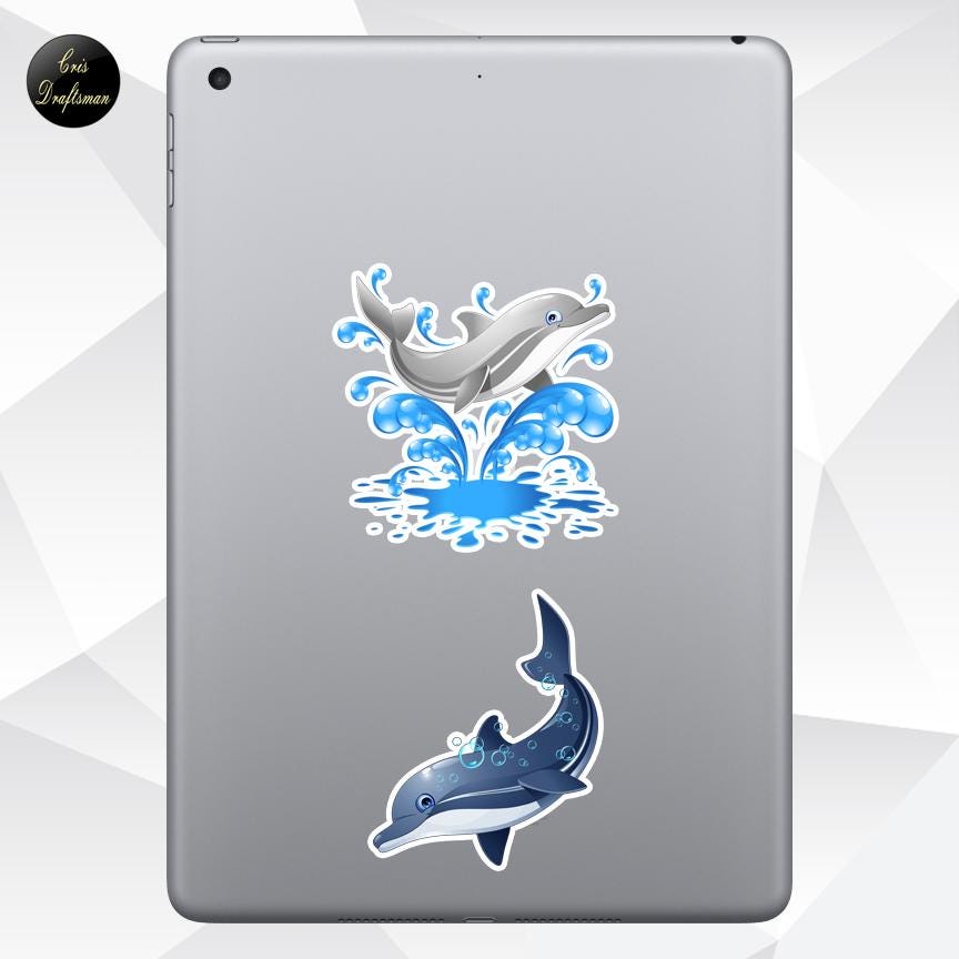 Dolphin Ocean Mammal Cute Illustration, Digital Print, Clipart ...