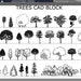 Autocad DWG 2D Model Trees Elevation Blocks Design Collection Elements ...