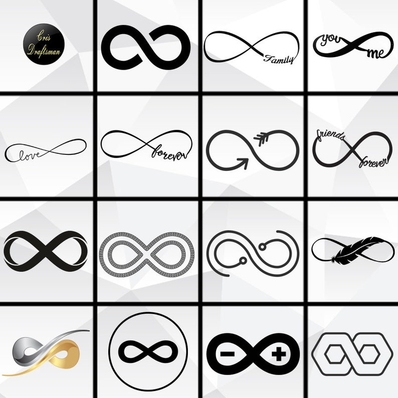 Digital Template, Infinity Symbol, Infinite Forever Sign, Digital ...