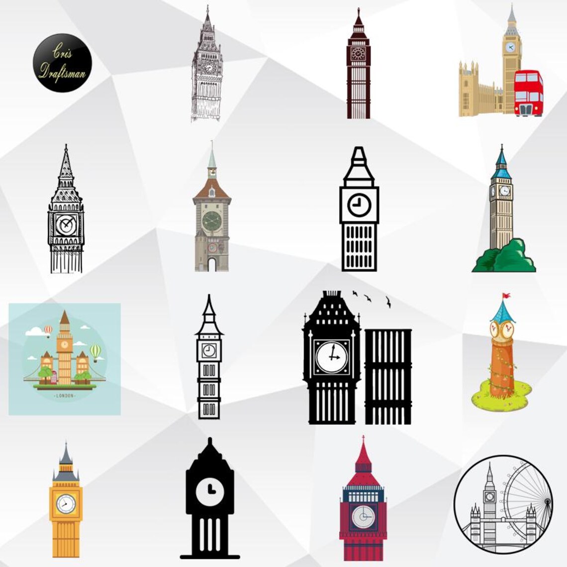 Clock Tower Time Clocks Work, Digital Print, Printable, Digital ...