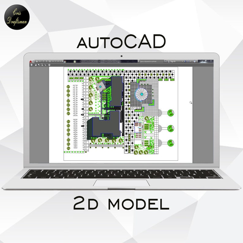 Autocad DWG 2D Model | Urban Landscaping Sample Design | Cad Blocks ...