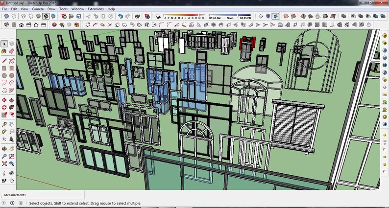 Sketchup 3D Model | Windows Collection Blocks | Architectural Design ...