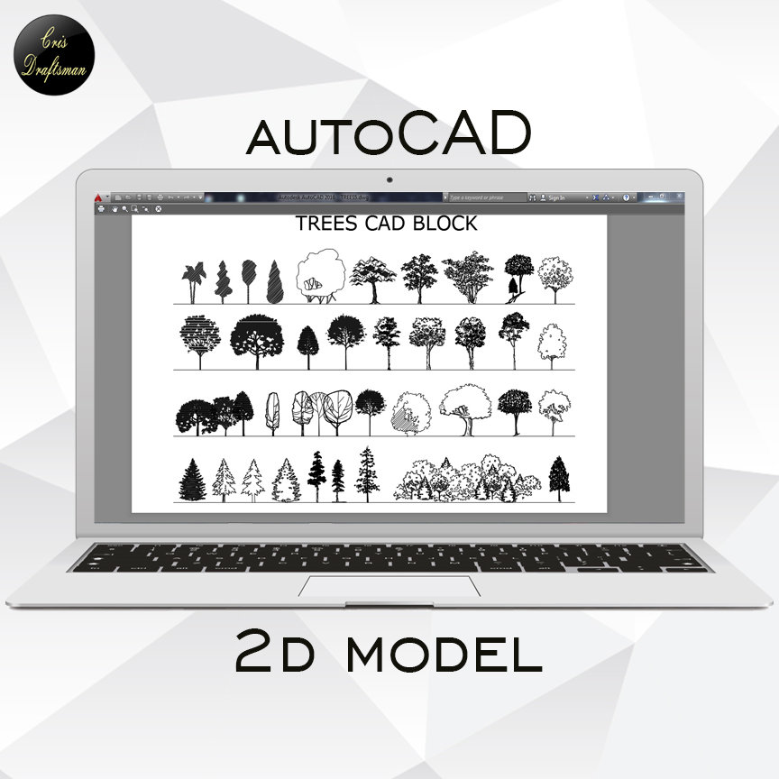 Autocad DWG 2D Model | Trees Elevation Blocks | Design Collection ...