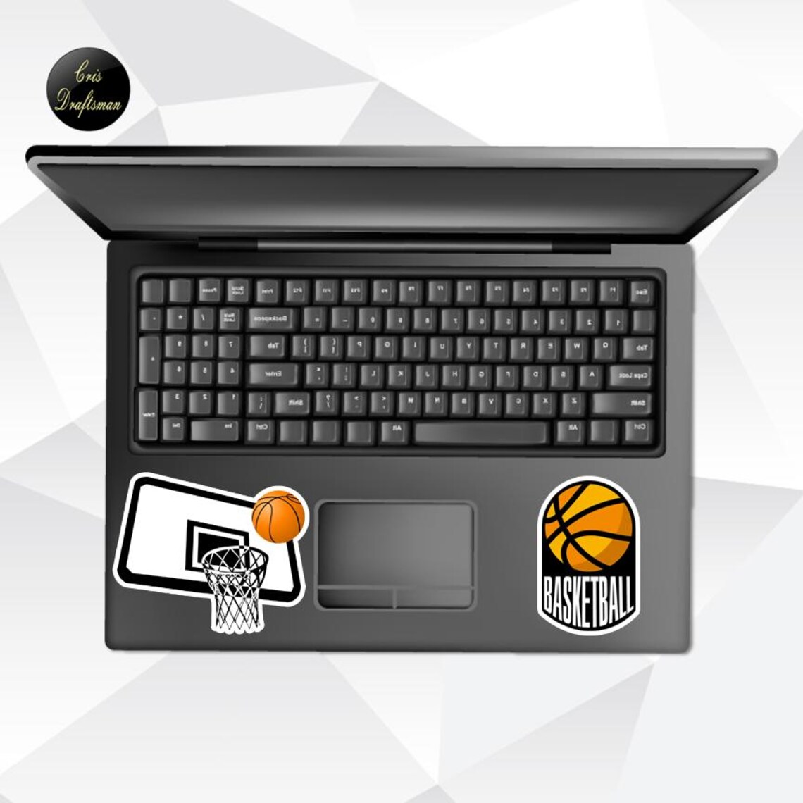 Dunk Basketball Ball Backboard Court Ring Slam | Digital Print ...