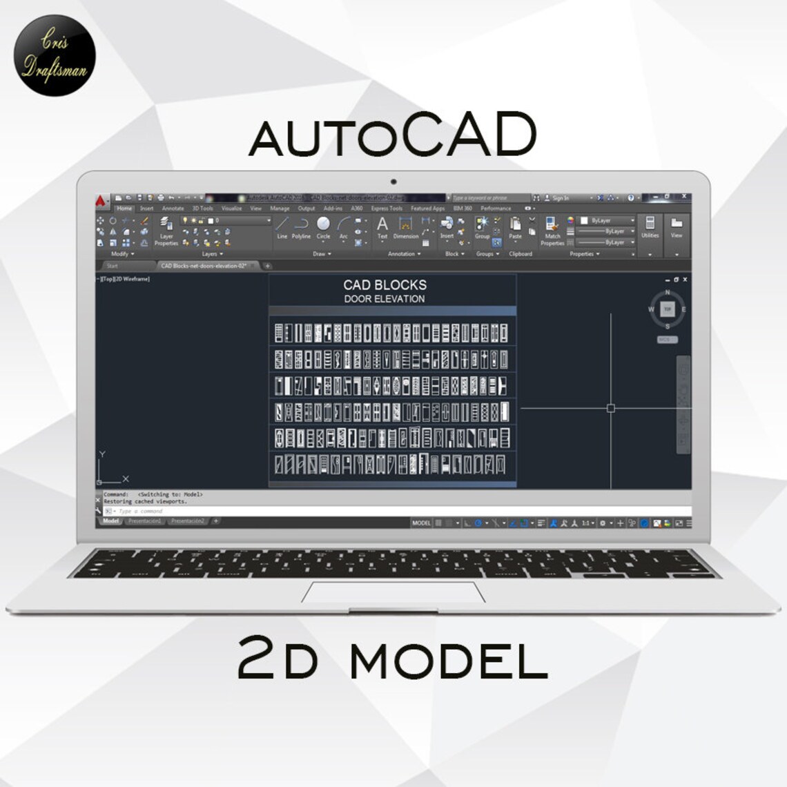 Autocad DWG 2D Blocks | Doors Elevation | Architectural | Drawing ...