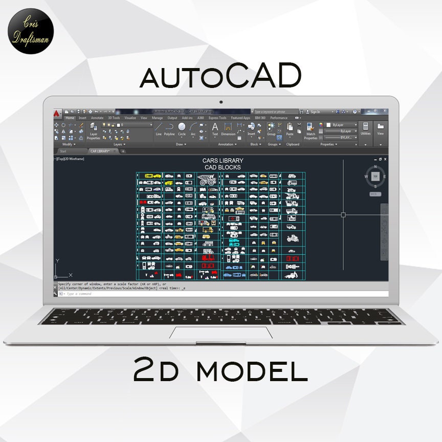 Autocad 2D DWG Model, Cars Collection, Car Blocks, Car Elements, Car ...