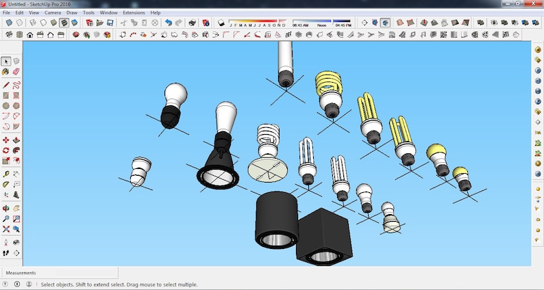 Sketchup 3D Model | Light Bulb Electrical Design Block | Architectural ...