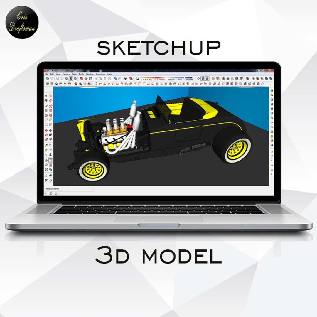 Sketchup 3D Model | Hotwheels Design | Drawing Model | Skp - Etsy