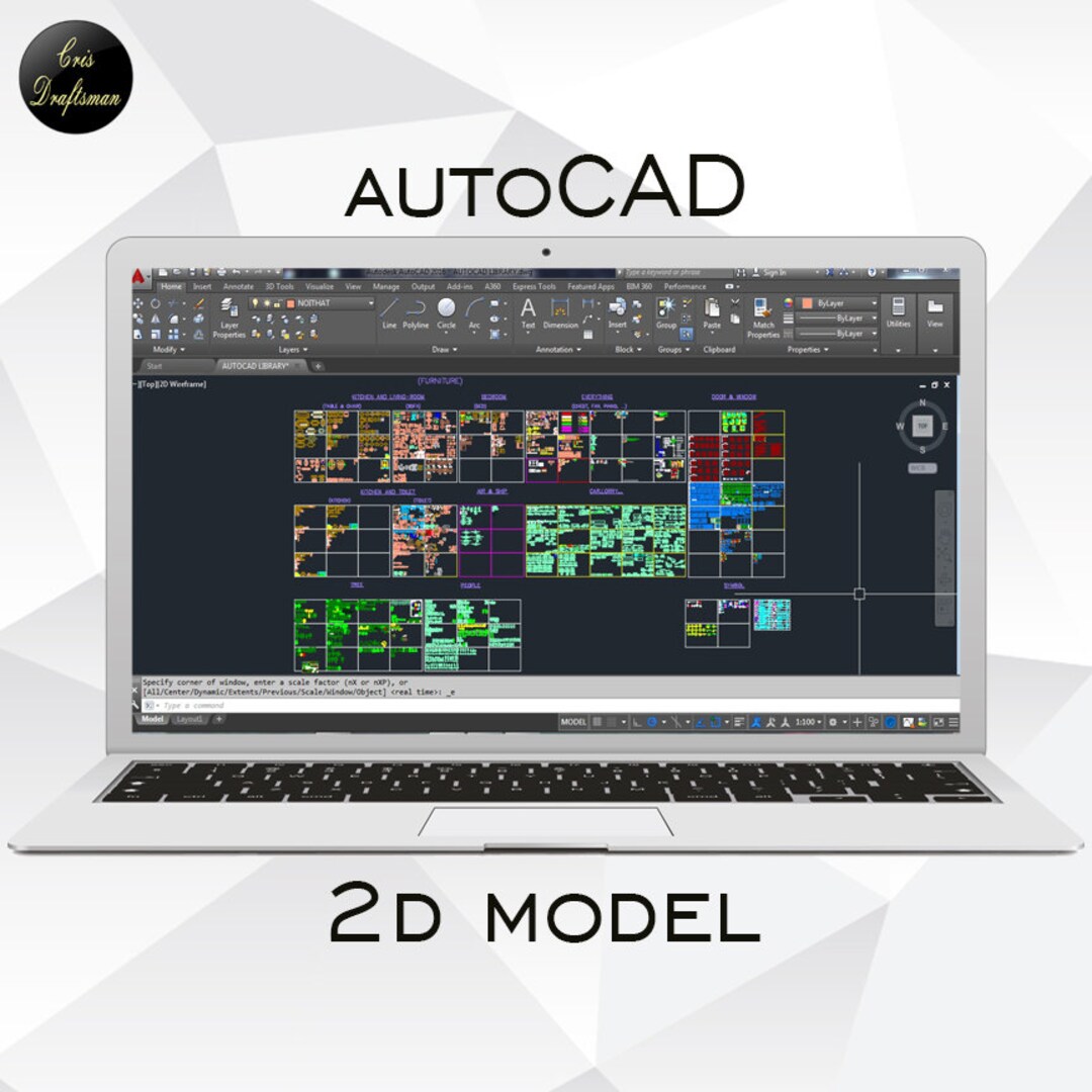 Autocad 2D Blocks Model, Complete Blocks, Bedroom, Kitchen, Door ...