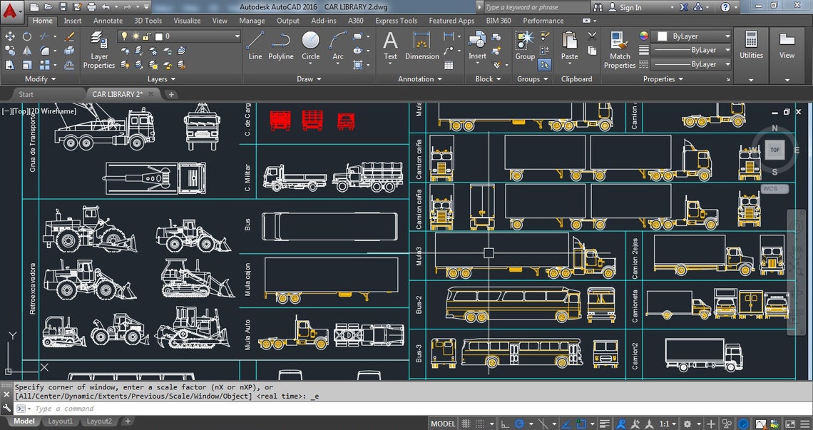 Autocad 2D DWG Model, Car Library, Cad Blocks, Car Floor Plan, Car ...