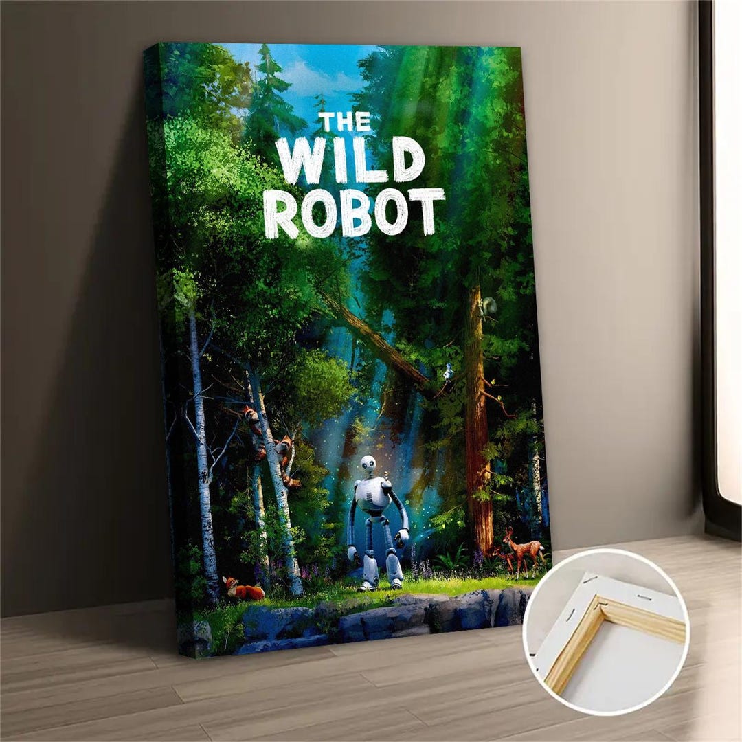 The Wild Robot-movie Poster,framed Wall Art,canvas Poster,wall Art ...
