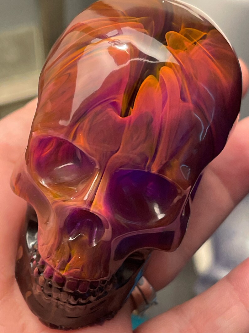 Riosresin Epoxy Resin Skulls “brainstorm About Hues” - Etsy