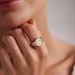 Gold Signet Ring Womens Signet Ring Custom Signet Ring Monogram Gold ...