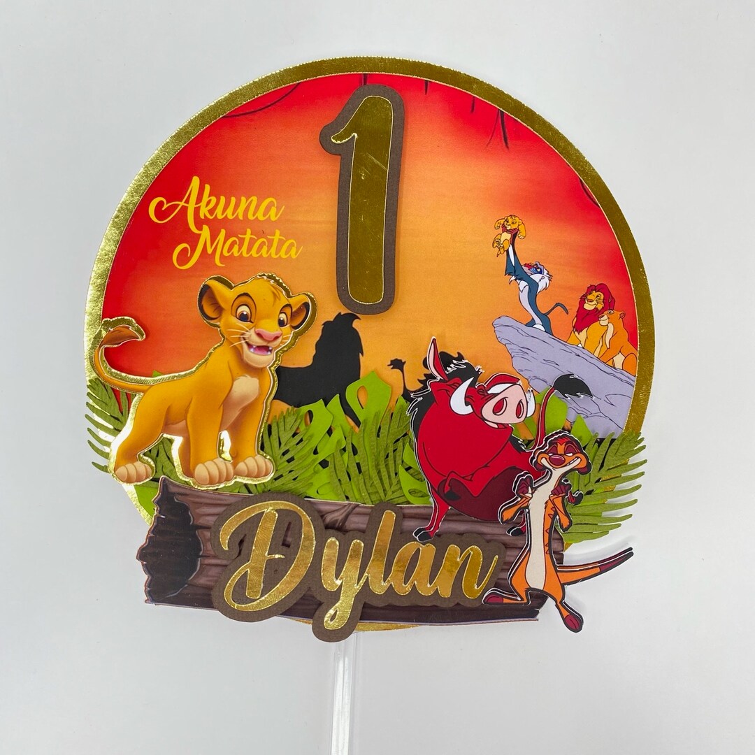 Lion King Cake Topper/ Lion Birthday/ Lion King / Lion King Decorations ...