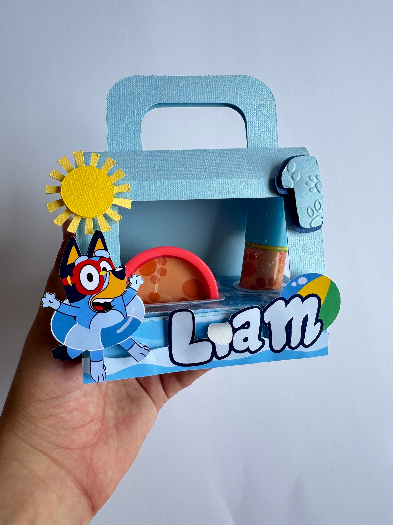 Bluey Favor Box Interactive/ Bluey Birthday Favor Box/pool Decorations ...