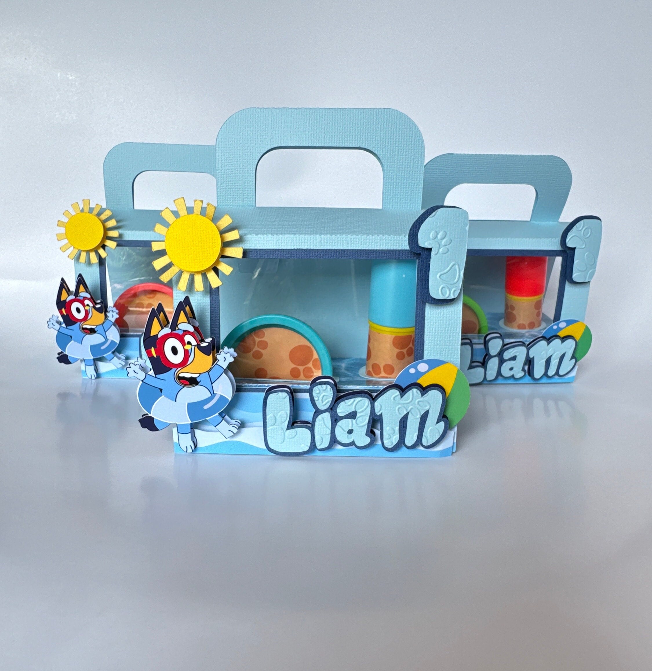 Bluey Favor Box Interactive/ Bluey Birthday Favor Box/pool Decorations ...