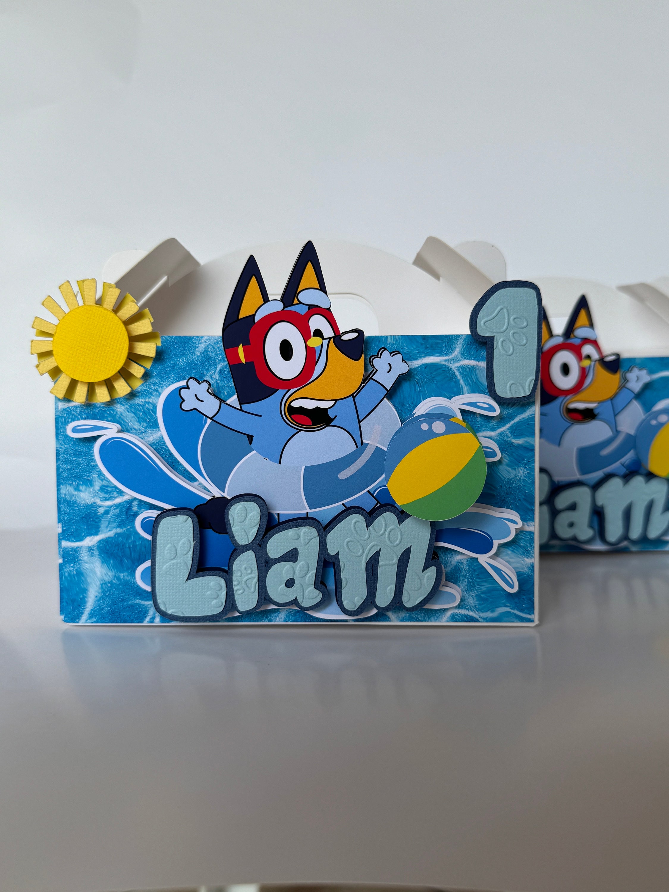 Bluey Favor Box / Bluey Birthday Favor Box/pool Decorations / Bluey ...