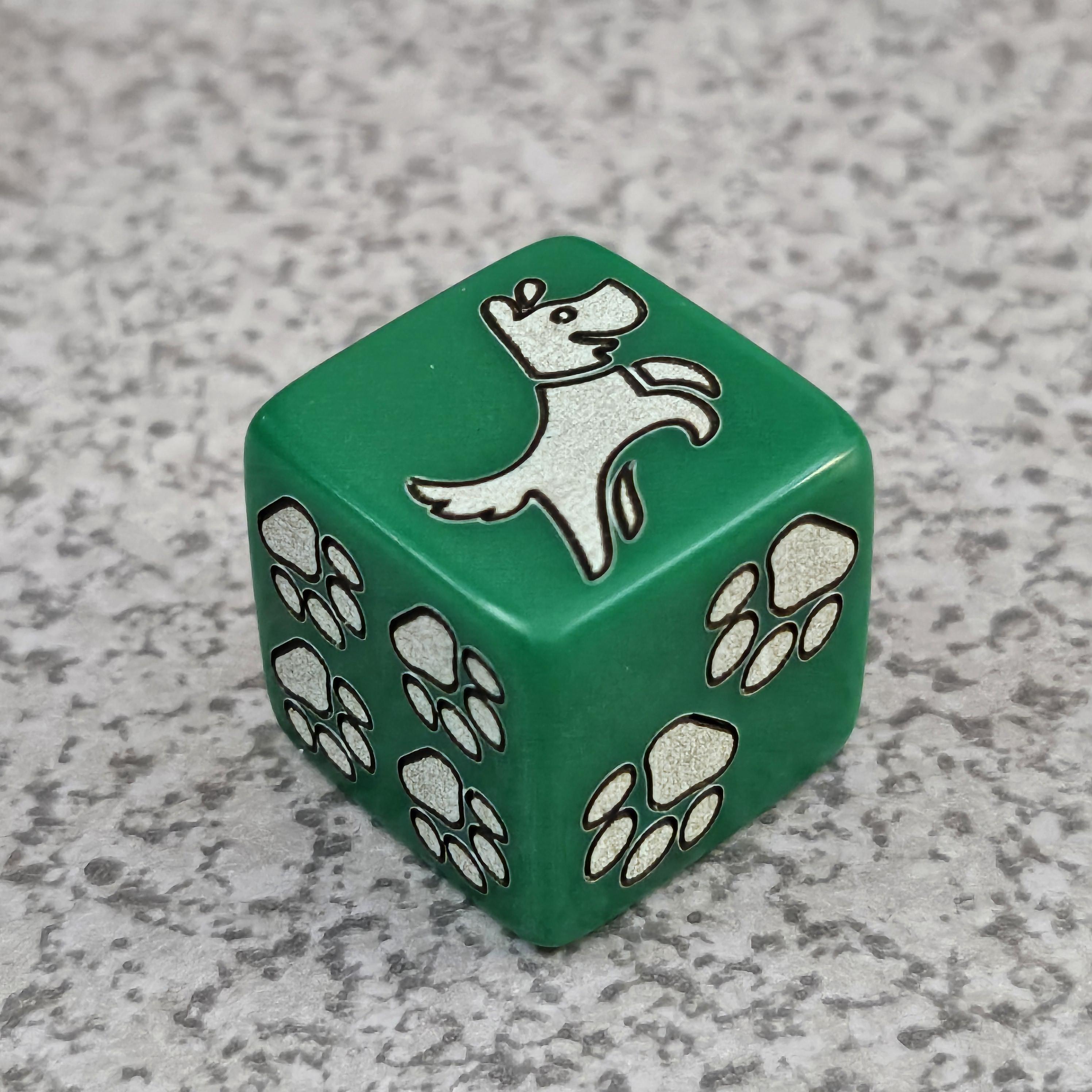 Puppy Paw-print Six-sided Dice - Etsy